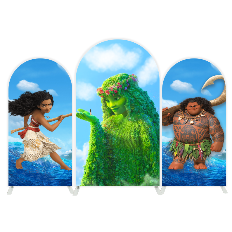 Moana arch Birthday Party Arch Backdrop Wall Cloth Cover – Matchless Party